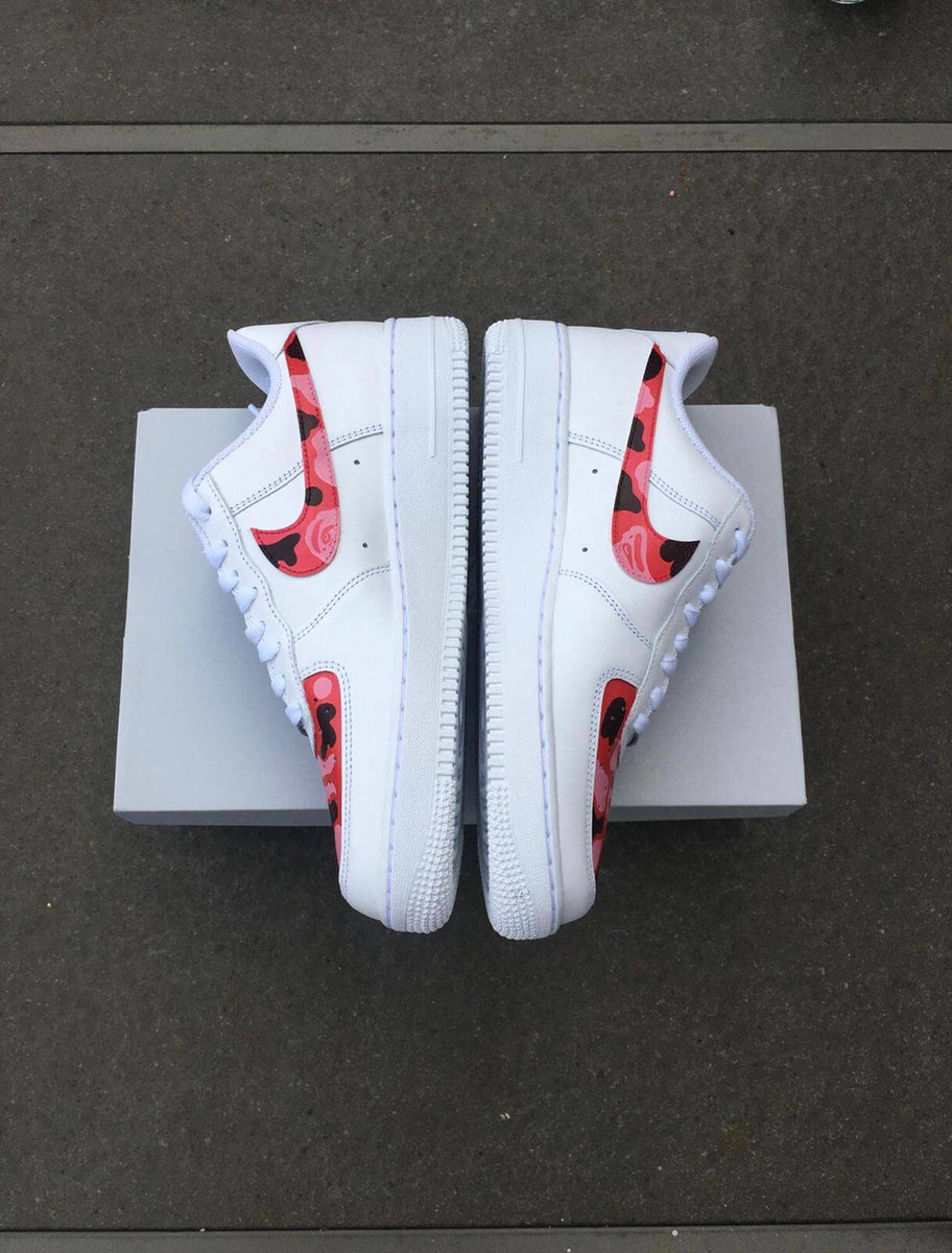 BAPE PINK CAMO AIR FORCE 1 CUSTOMS